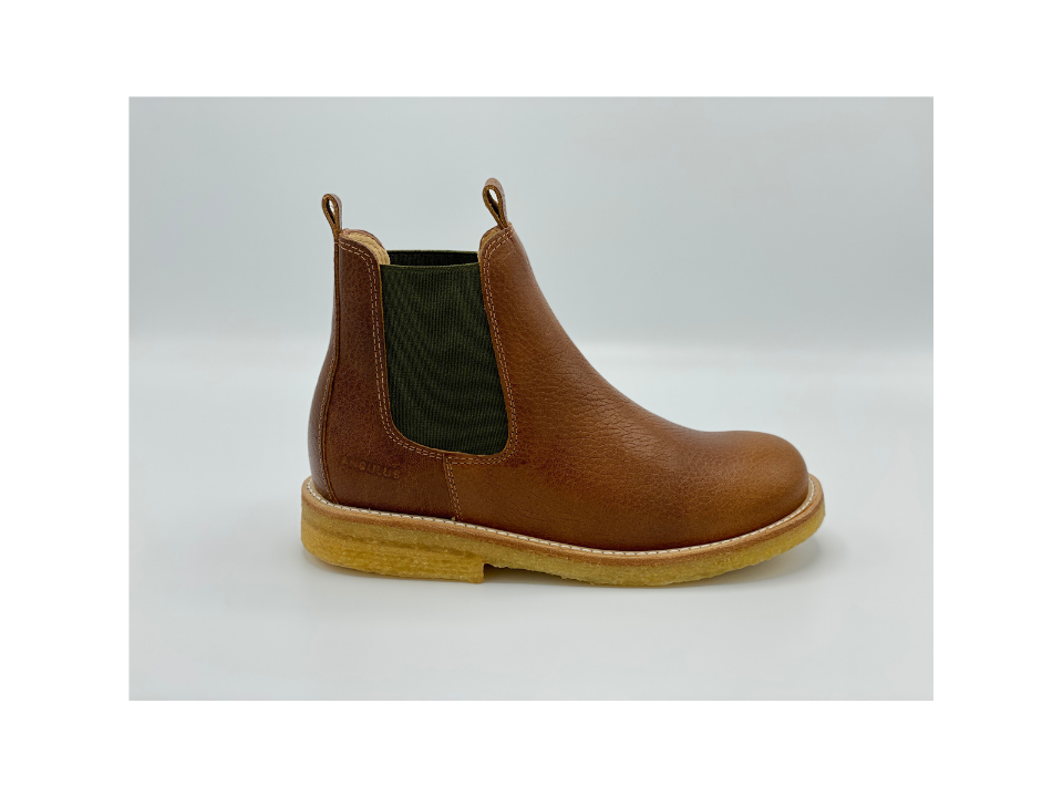 ANGULUS - CHELSEA BOOT - COGNAC MET GROENE REKKER – jackie oo