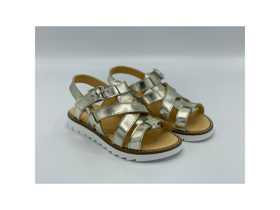 ANGULUS - SANDAAL - LEDER - CHAMPAGNE – jackie oo